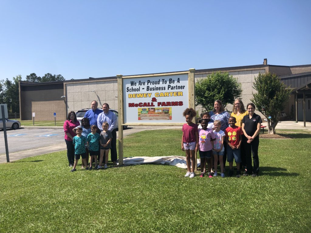 McCall Farms partners with school in its community - McCall Farms